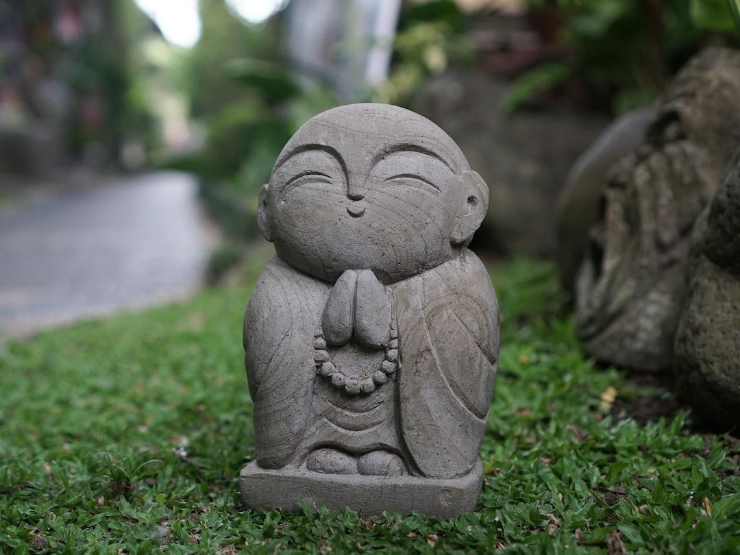 Stone Jizo Sculpture, Jizo Statue, Guardian Jizo, Japanese Jizo, Stone ...