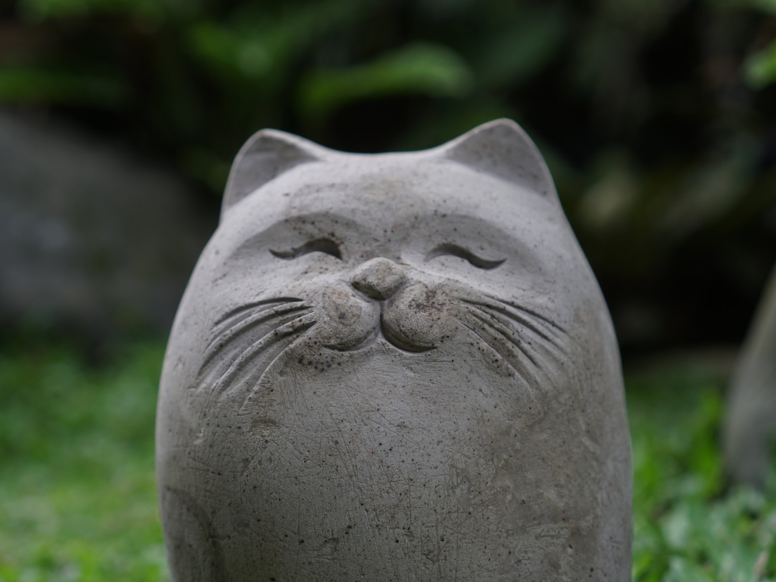 Stone Cat Sculpture, Stone Statue, Cat Figure, Cat Lover, Kitten ...