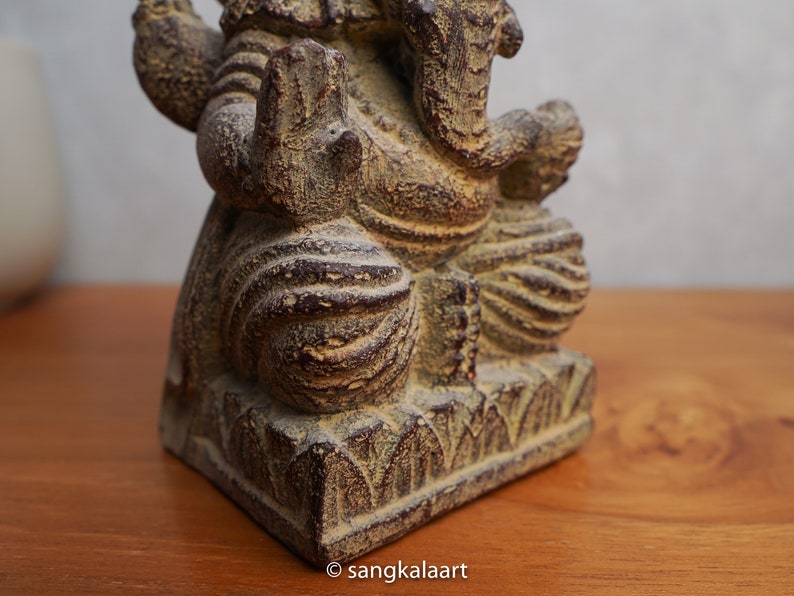 Lord Ganesh Carvingstoneconcrete Statue Ornament Home - Etsy