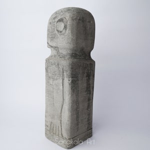 Primitive Figure Statue, River Stone, Natural Stone ,sculpture, Hand ...