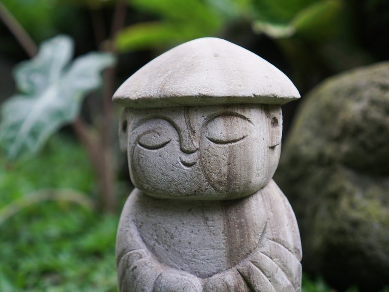 Jizo Sculpture 7.8 Inch / 20 Cm Jizo Statue Stone - Etsy