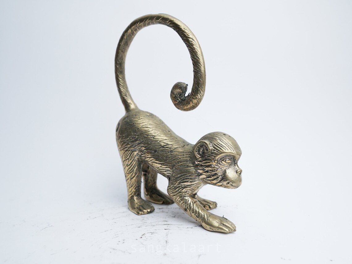 Funny Monkey Bronze Sculpture Bronze Statue Brass Sculpture - Etsy