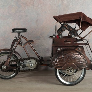 Miniature Becak Traditional Indonesian Transportation, Becak Bike ...