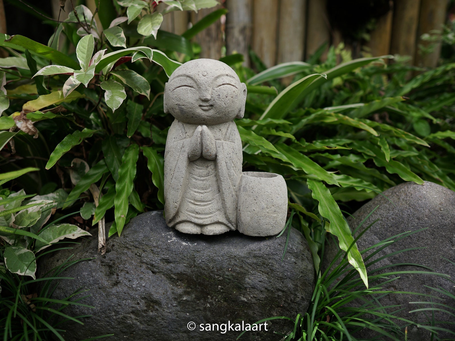 Stone Jizo Statue Candle Holder Buddha Jizo Jizo Sculpture - Etsy