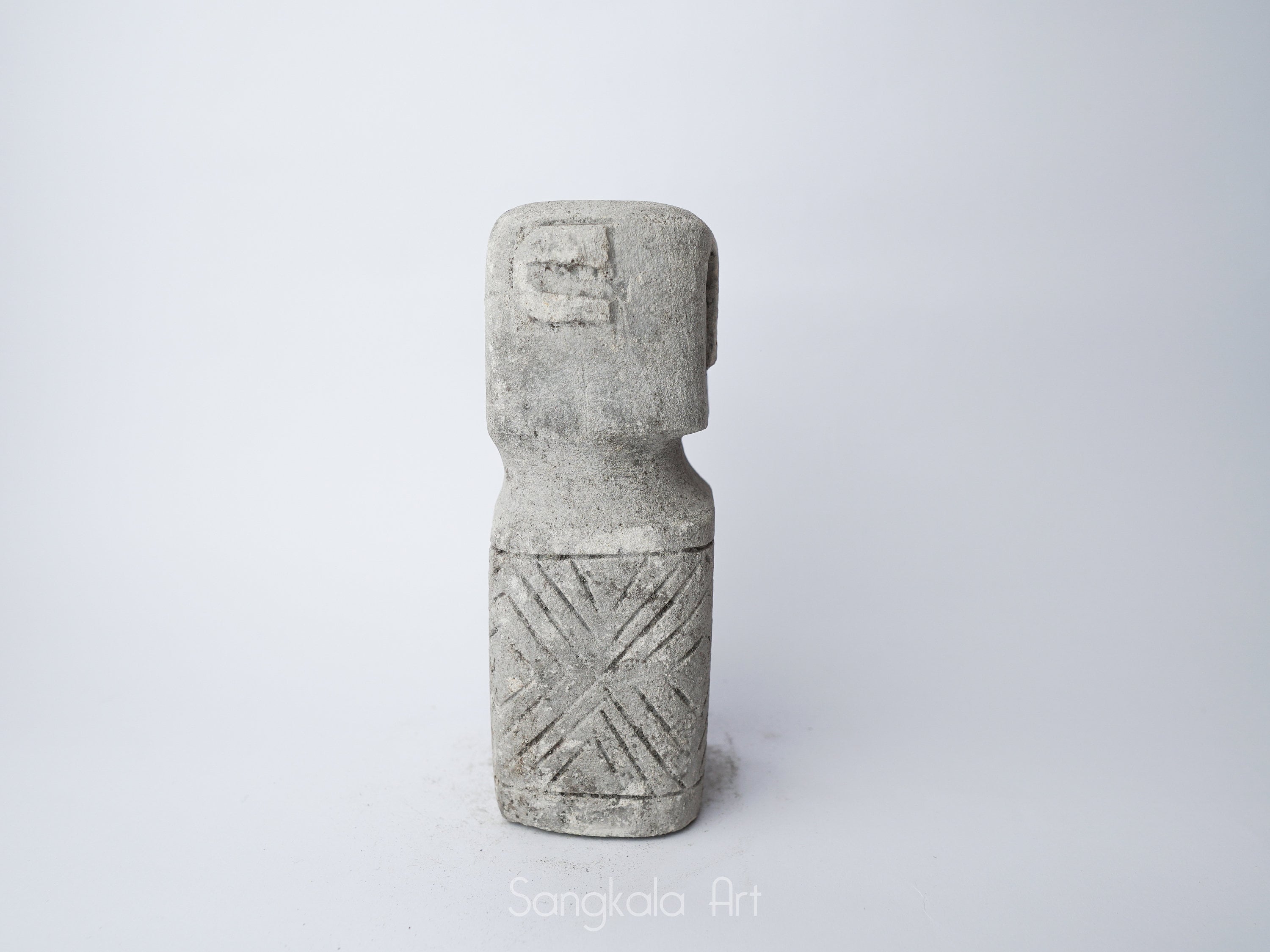 Primitive Statue Natural River Stone Sculpture Hand Carved | Etsy