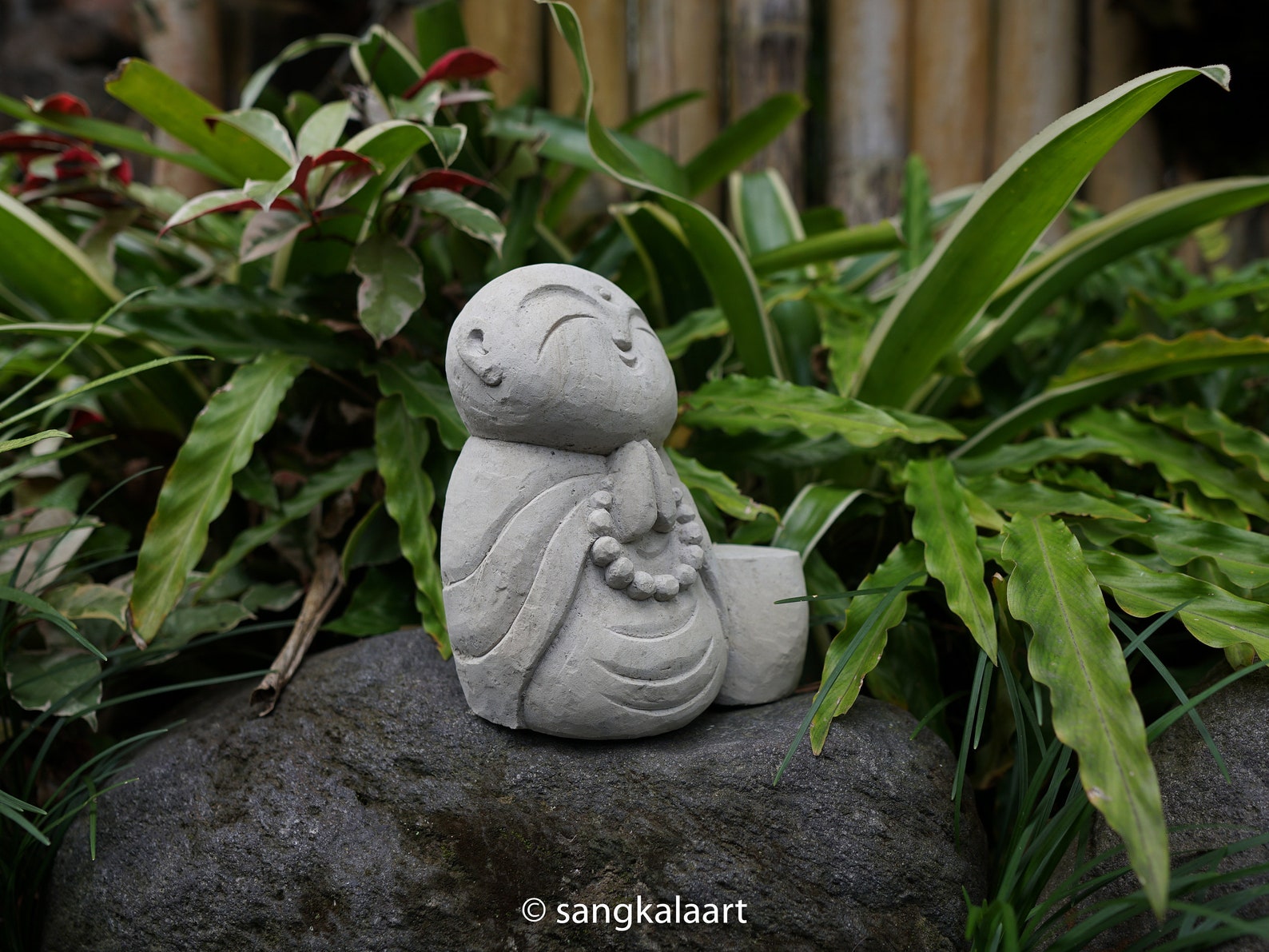 Stone Buddha Jizo Praying Sculpture Jizo Figure Japanese - Etsy
