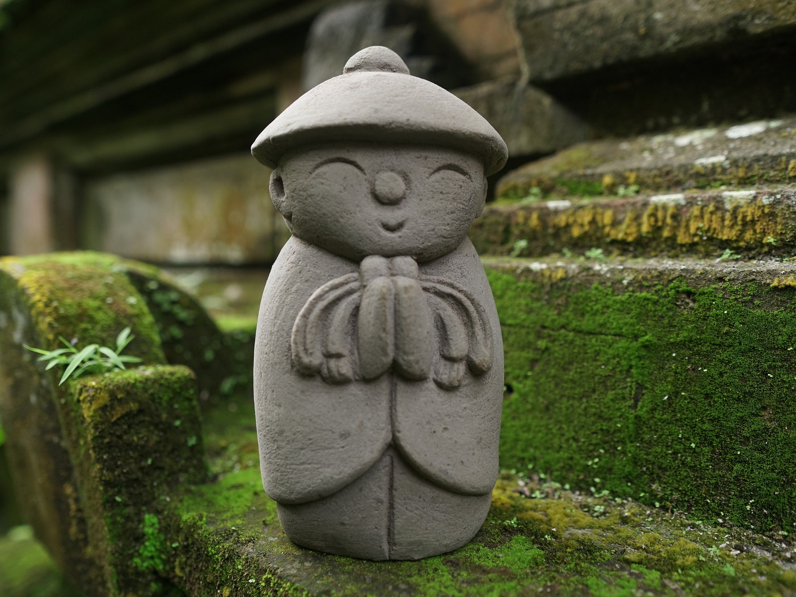 Stone Buddha Jizo Sculpture Jizo Statue Stone Statue Stone - Etsy
