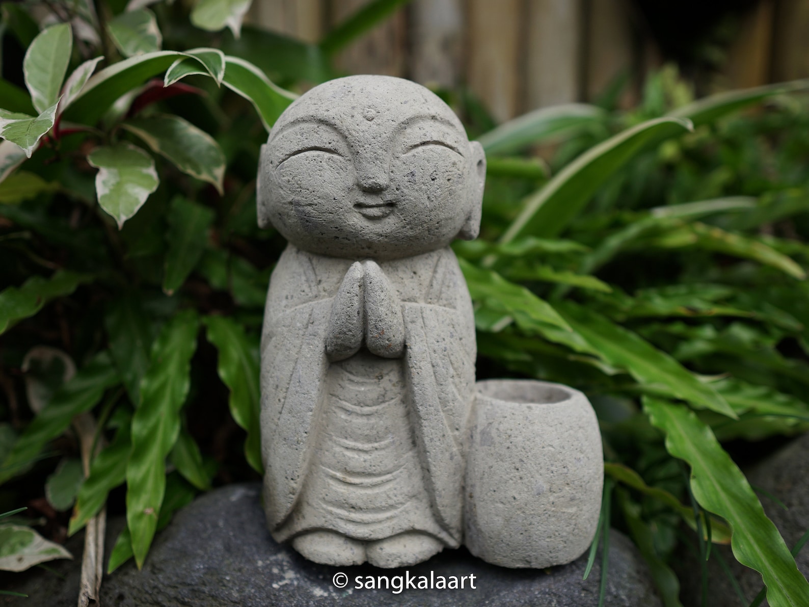 Stone Jizo Statue Candle Holder Buddha Jizo Jizo Sculpture - Etsy