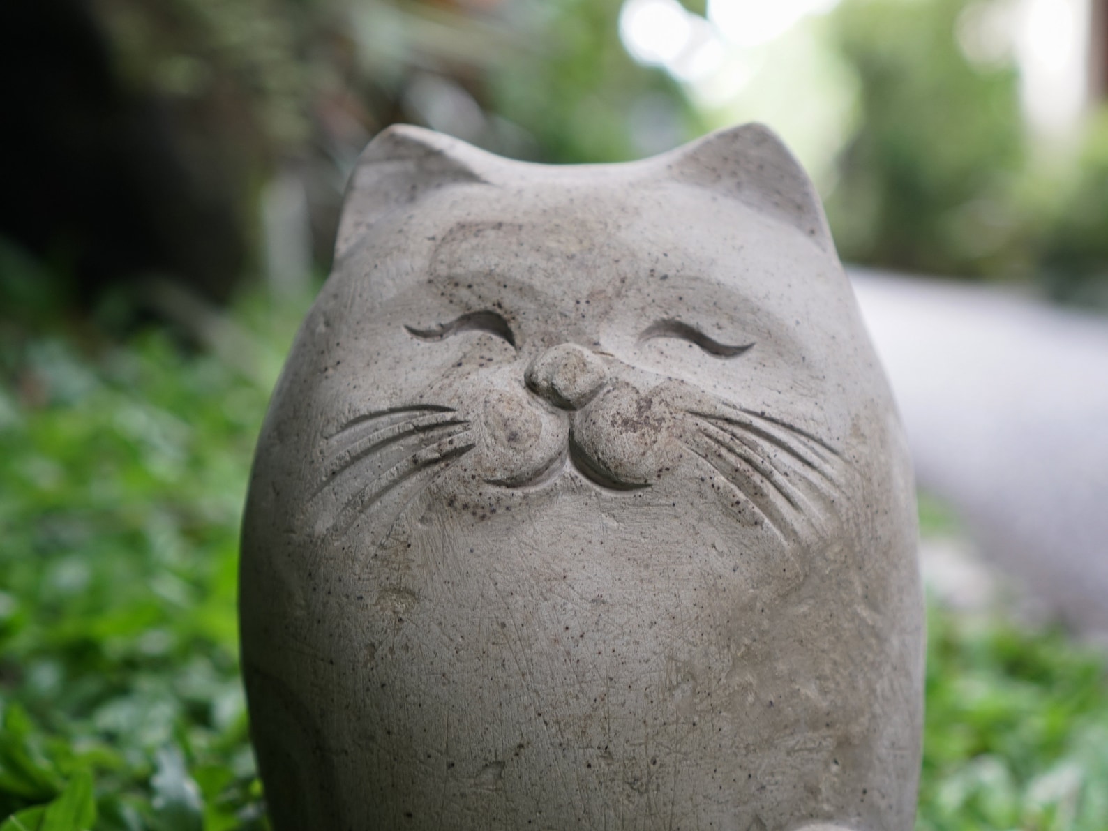 Stone Cat Sculpture, Stone Statue, Cat Figure, Cat Lover, Kitten ...