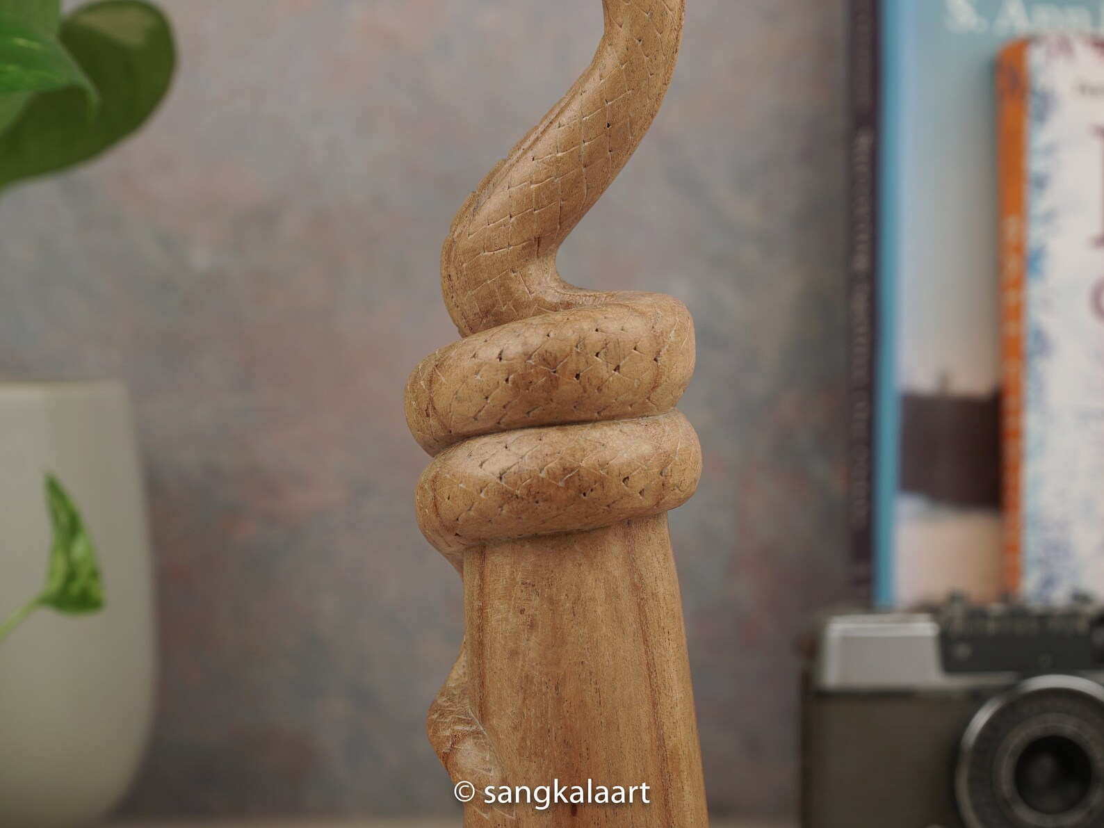 Wooden Snake Sculpture Snake Statue Snake Figure Reptile | Etsy