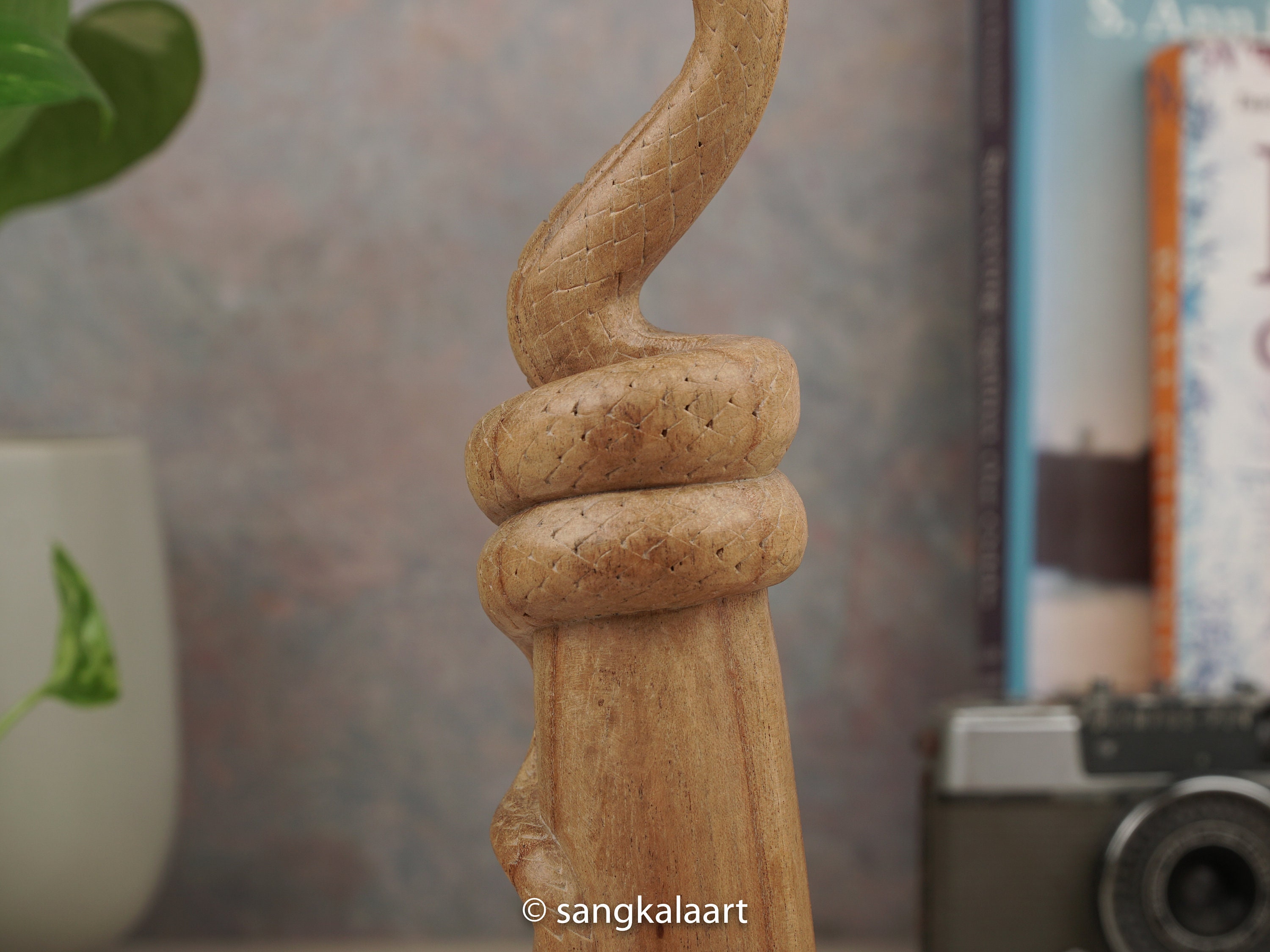 Wooden Snake Sculpture Snake Statue Snake Figure Reptile | Etsy