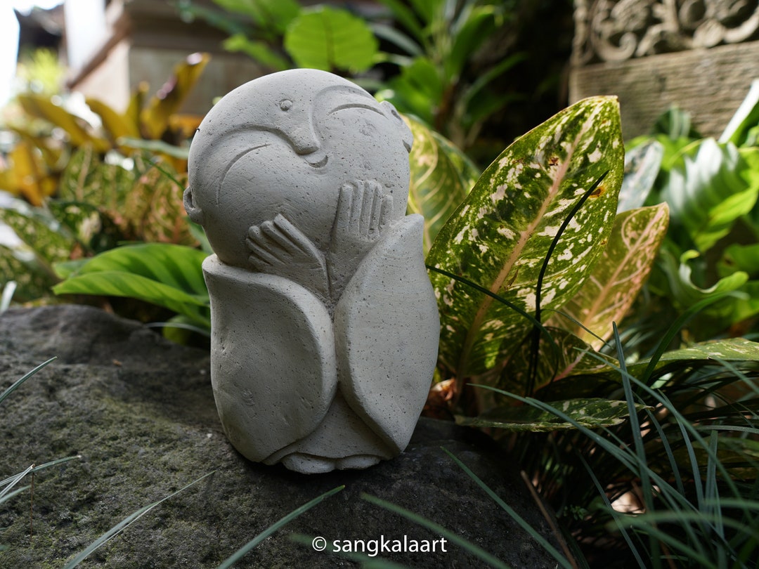 Solid Stone Jizo Sculpture, Jizo Figure, Buddha Jizo, Stone Jizo, Stone ...