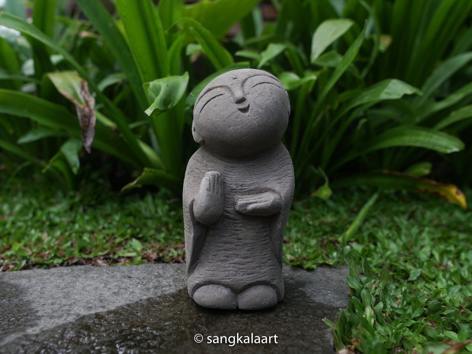 Stone Jizo Praying Sculpture Jizo Statue Jizo Figure - Etsy