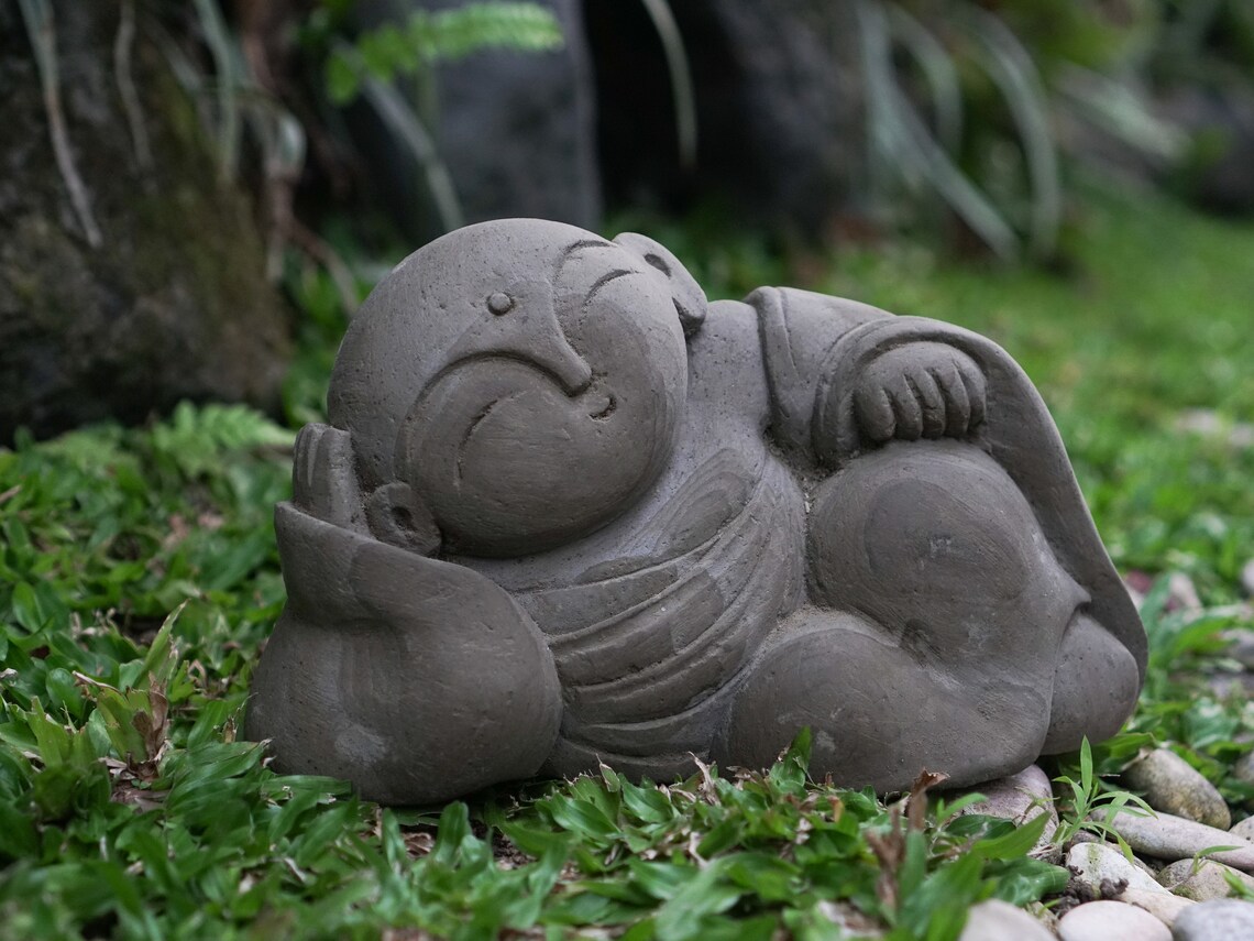 Laying Jizo Sculpture 7.8 Inch/20 Cm Jizo Stone Jizo - Etsy