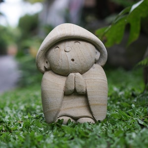 Jizo Statue 7.8" Inch - 20 Cm, Stone Statue, Japanese Jizo, Buddha Jizo ...