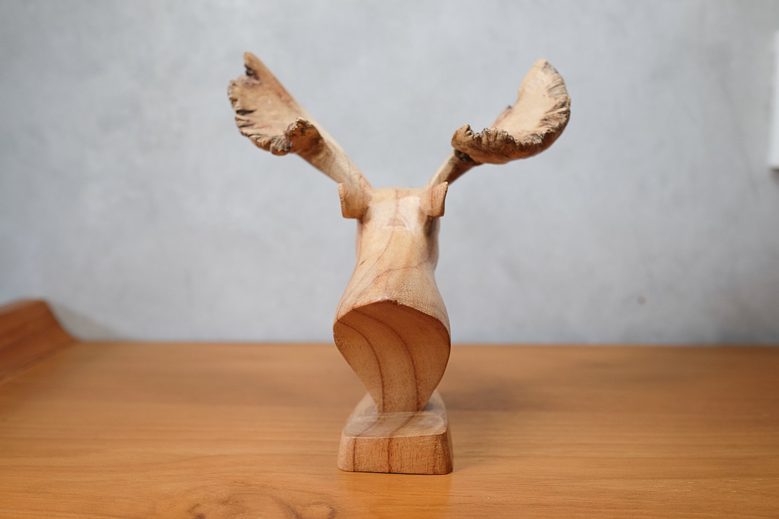 Wooden Moose Head Animal Scuplture Ornament Figure Gift - Etsy