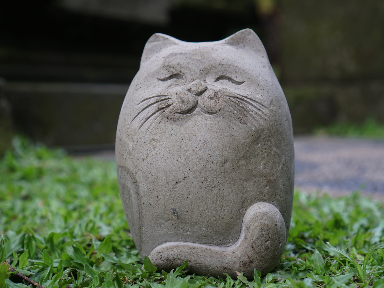 Stone Cat Sculpture, Stone Statue, Cat Figure, Cat Lover, Kitten ...