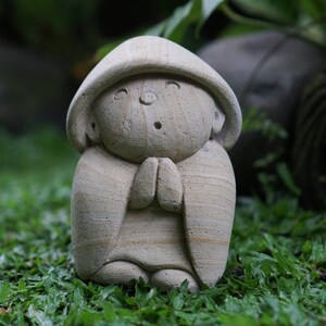 Jizo Statue 7.8" Inch - 20 Cm, Stone Statue, Japanese Jizo, Buddha Jizo ...