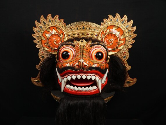 Premium Balinese Tiger Barong Mask Barong Dance Traditional - Etsy