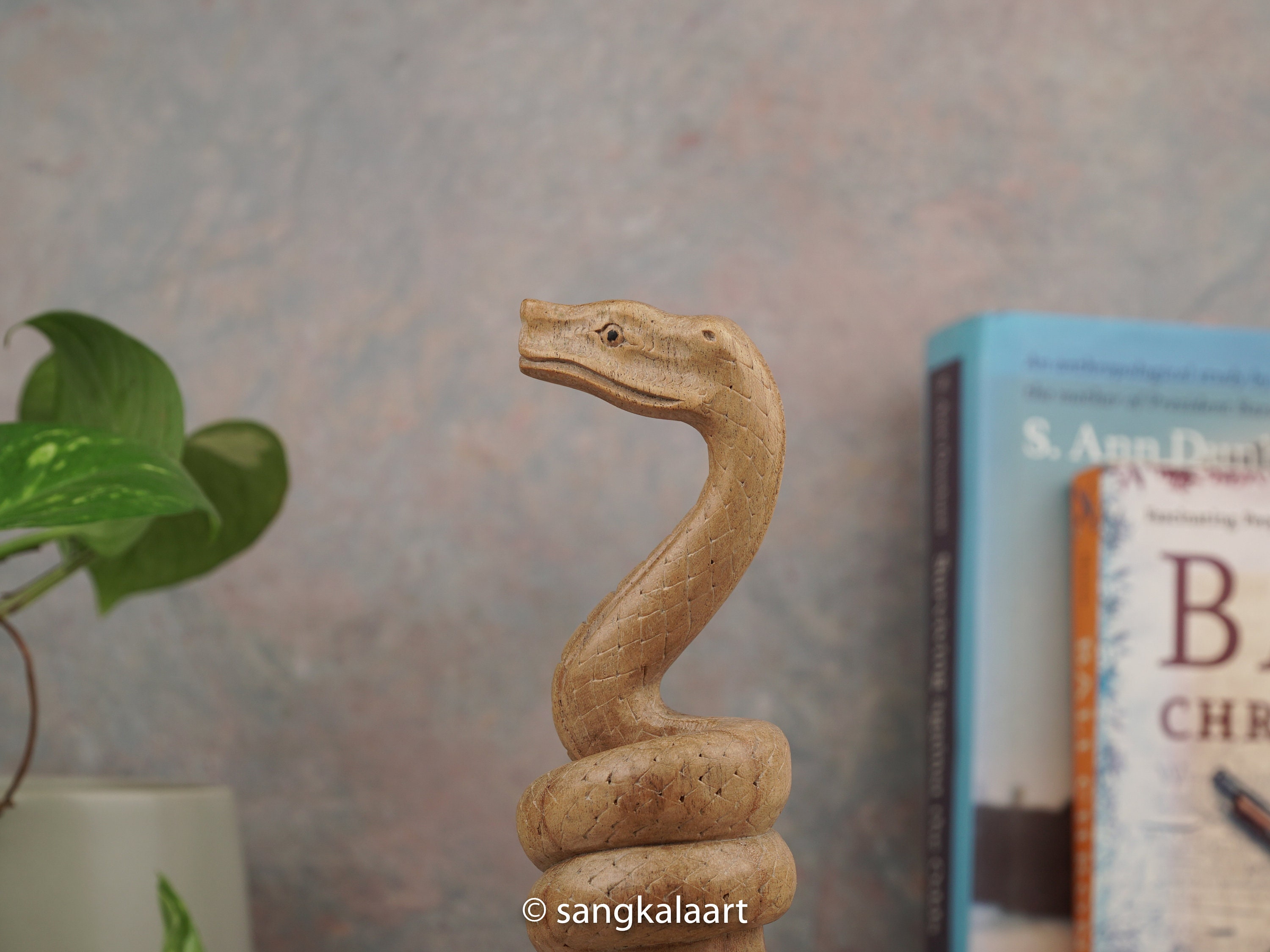 Wooden Snake Sculpture Snake Statue Snake Figure Reptile | Etsy