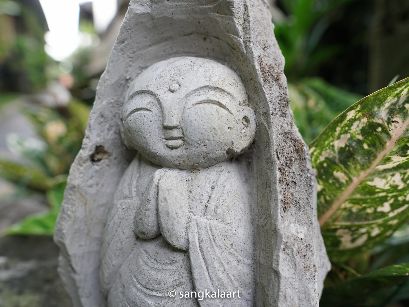 Stone Jizo Sculpture , Jizo Figure, Jizo Statue, Japanese Jizo, Buddha ...