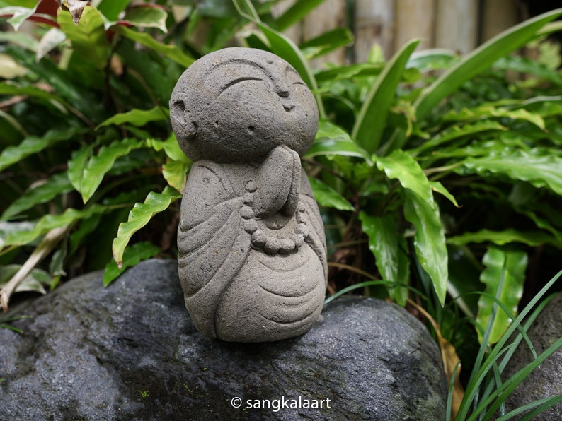 Solid Stone Jizo Statue Jizo Statue Jizo Stone Stone - Etsy