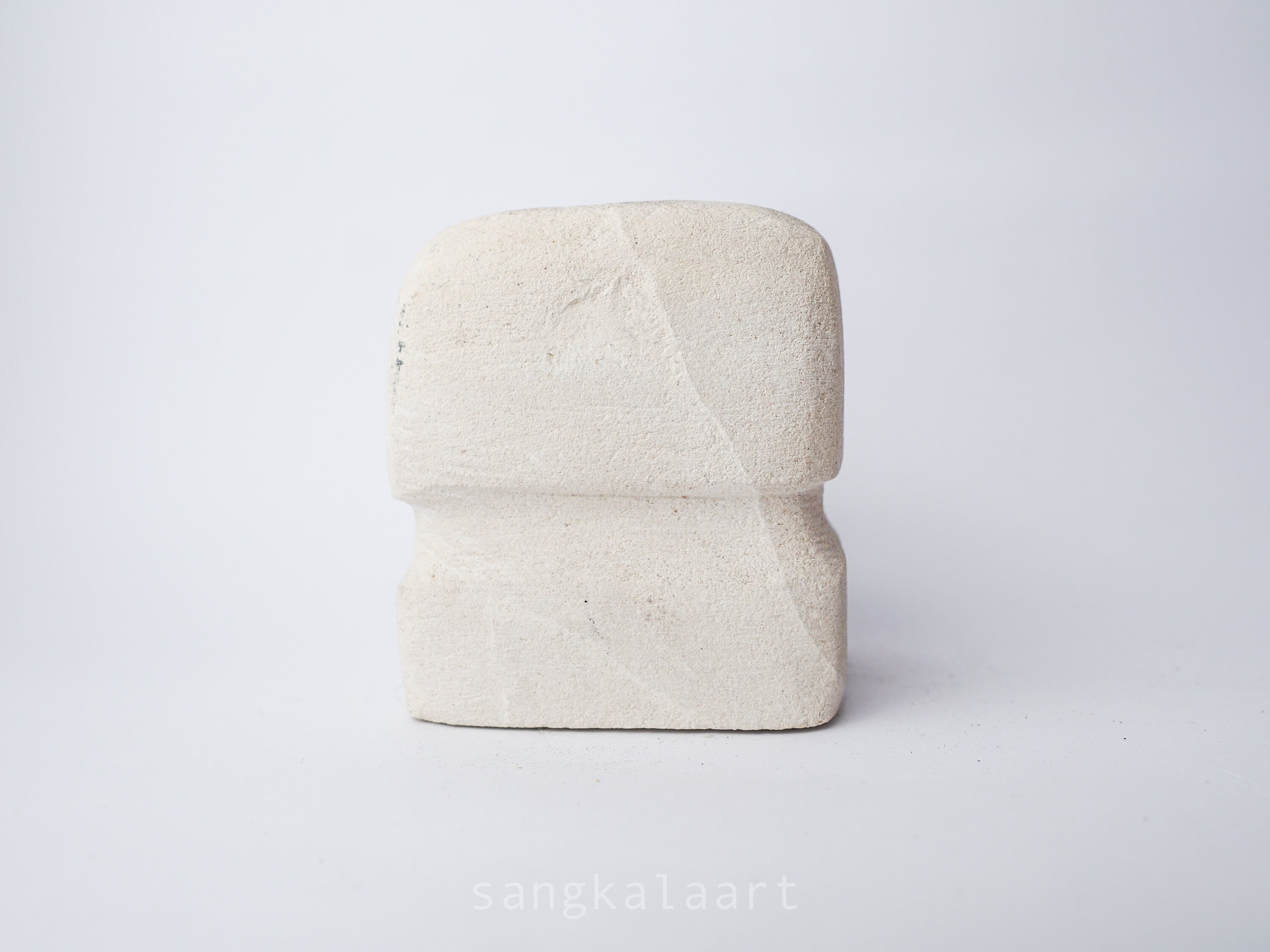 Primitive Statue, Natural River Stone, Sculpture, Hand Carved, Handmade ...