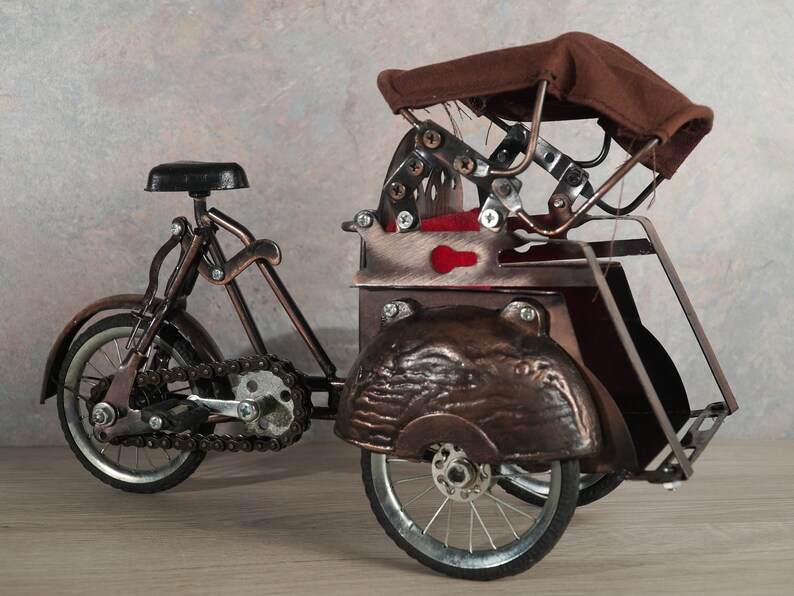 Miniature Becak Traditional Indonesian Transportation Becak - Etsy