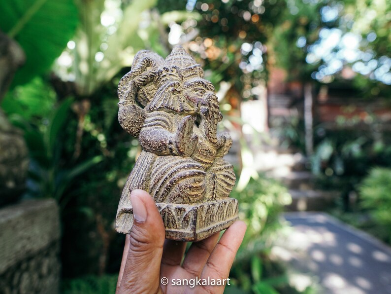 Lord Ganesh Carvingstoneconcrete Statue Ornament Home - Etsy