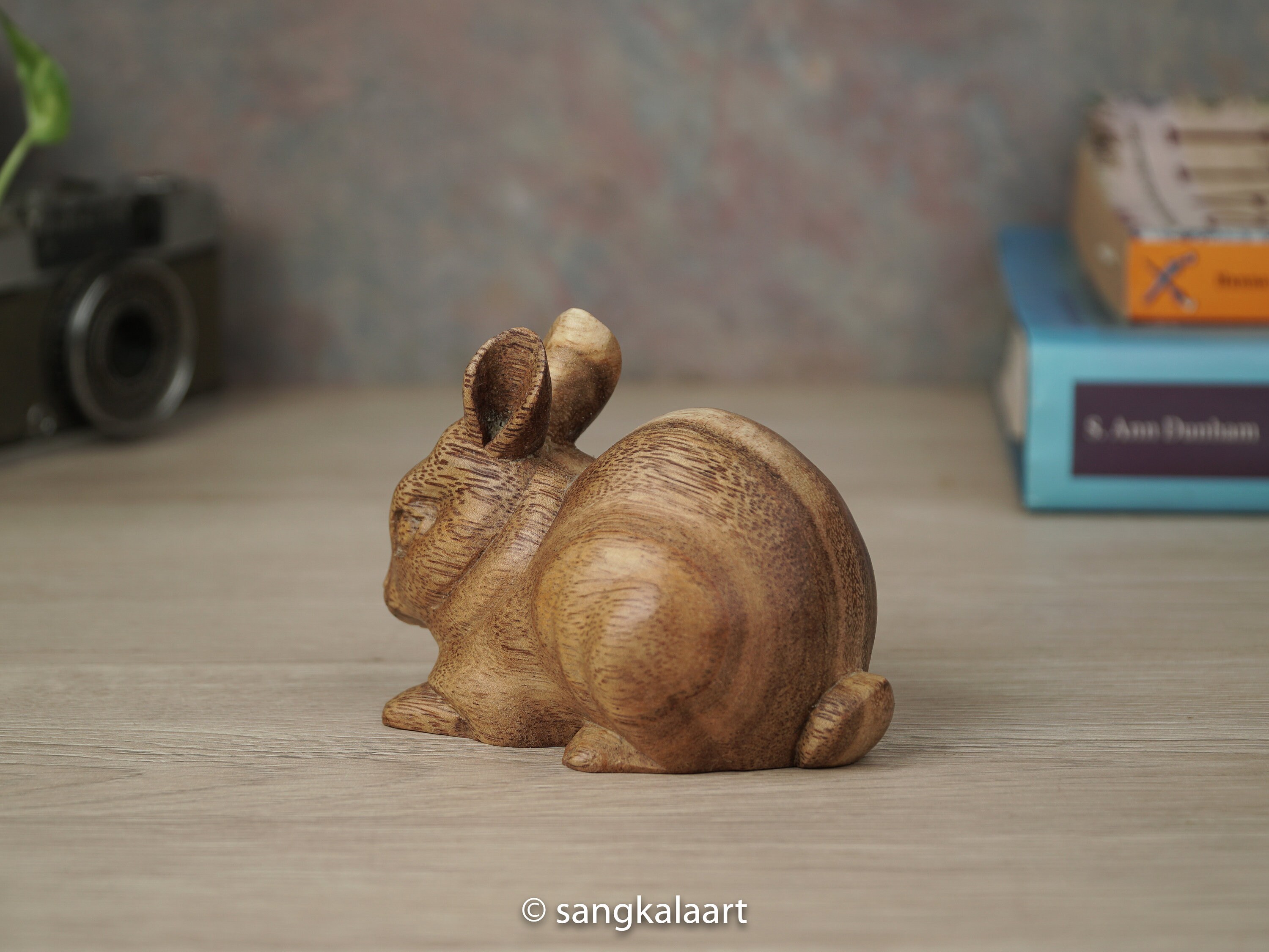 Wooden Rabbit Sculpture Rabbit Statue Wood Carving Hand | Etsy