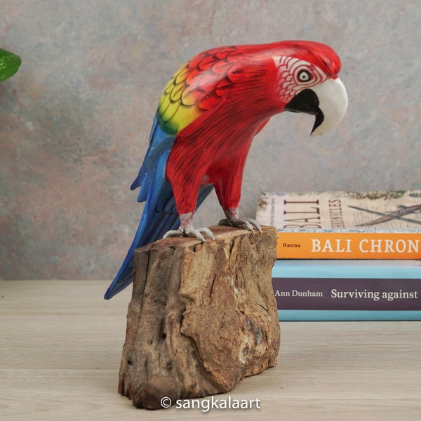 Carved Parrot - Etsy