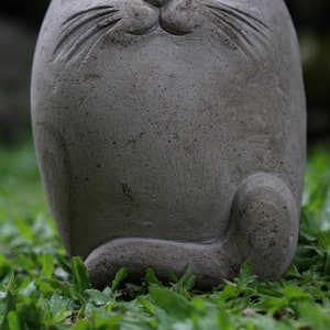 Stone Cat Sculpture, Stone Statue, Cat Figure, Cat Lover, Kitten ...