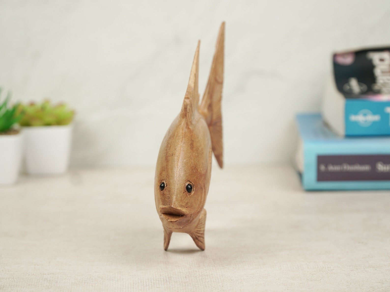 Wooden Fish Sculpture, Fish Lover, Animal, Handmade, Wood Carving, Hand ...