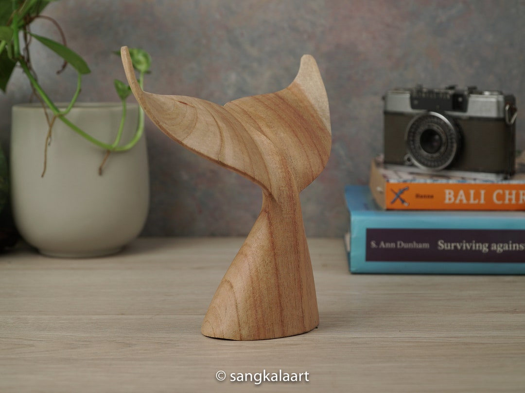 The Whale Tail Wooden Sculpture, Tail Statue, Wood Sculpture, Wood ...