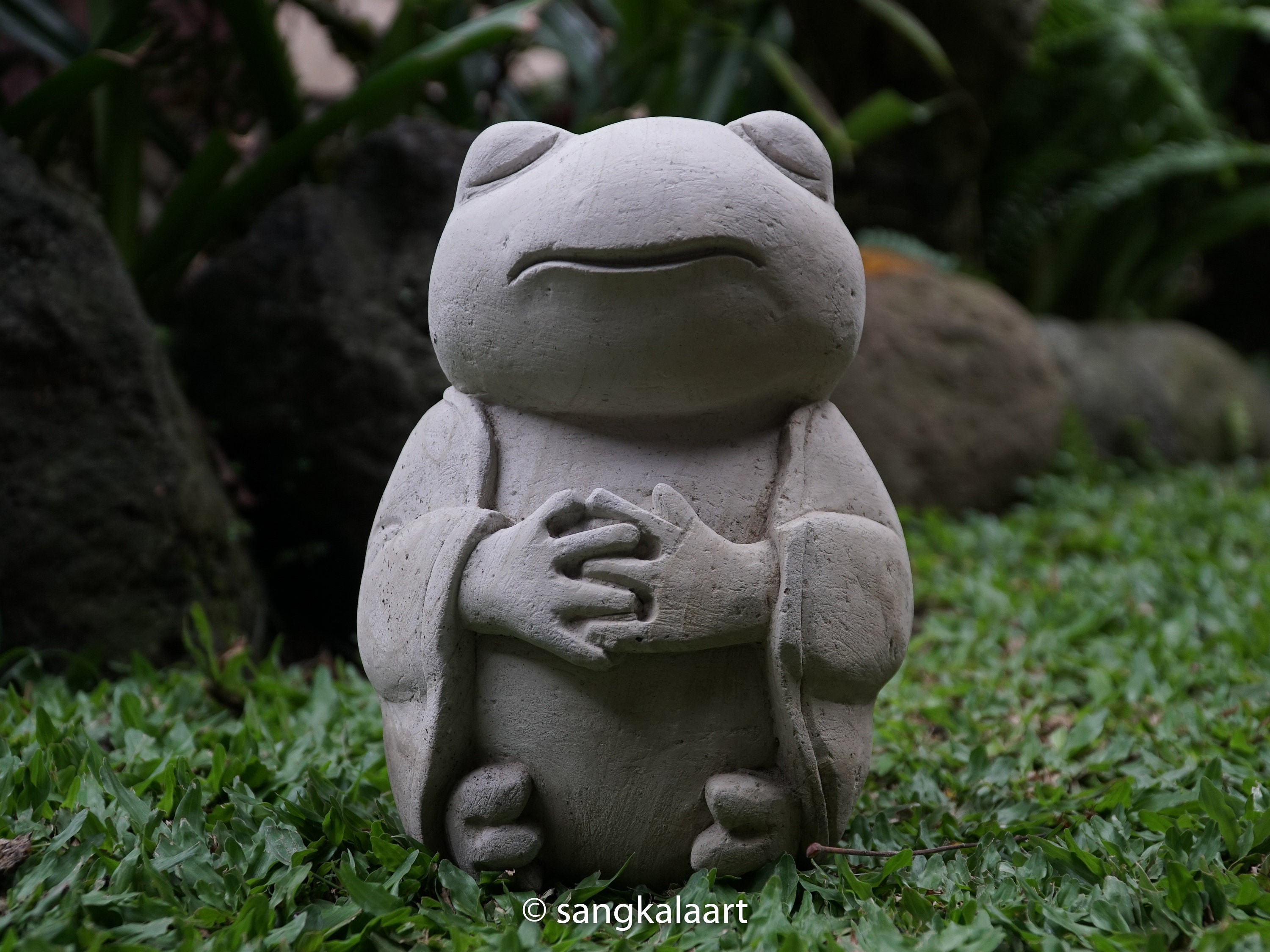 Solid Stone Frog Buddha Figure Frog Meditation Frog Figure - Etsy