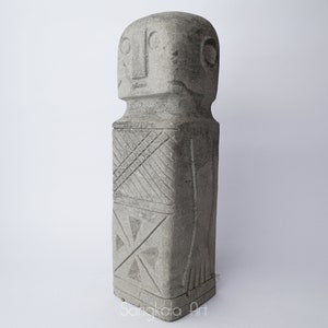 Primitive Figure Statue, River Stone, Natural Stone ,sculpture, Hand ...