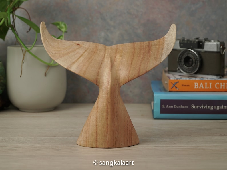 The Whale Tail Wooden Sculpture, Tail Statue, Wood Sculpture, Wood ...