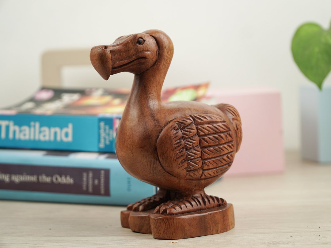 Dodo Bird Sculpture, Animal, Wood Carving, Handmade, Home Decor, Room ...