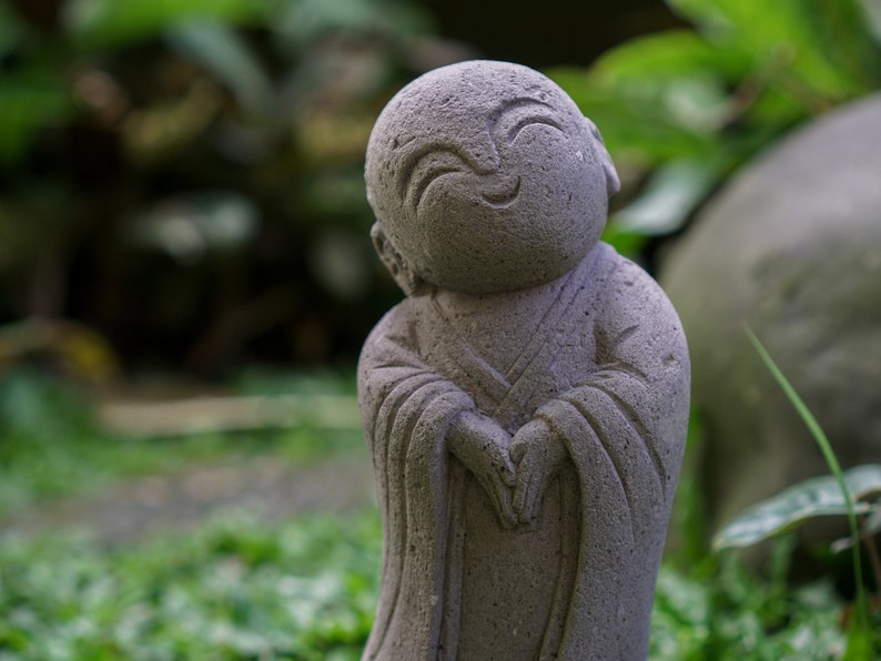 Jizo Stone Sculpture 7.8 Inch/20 Cm Japanese Jizo - Etsy