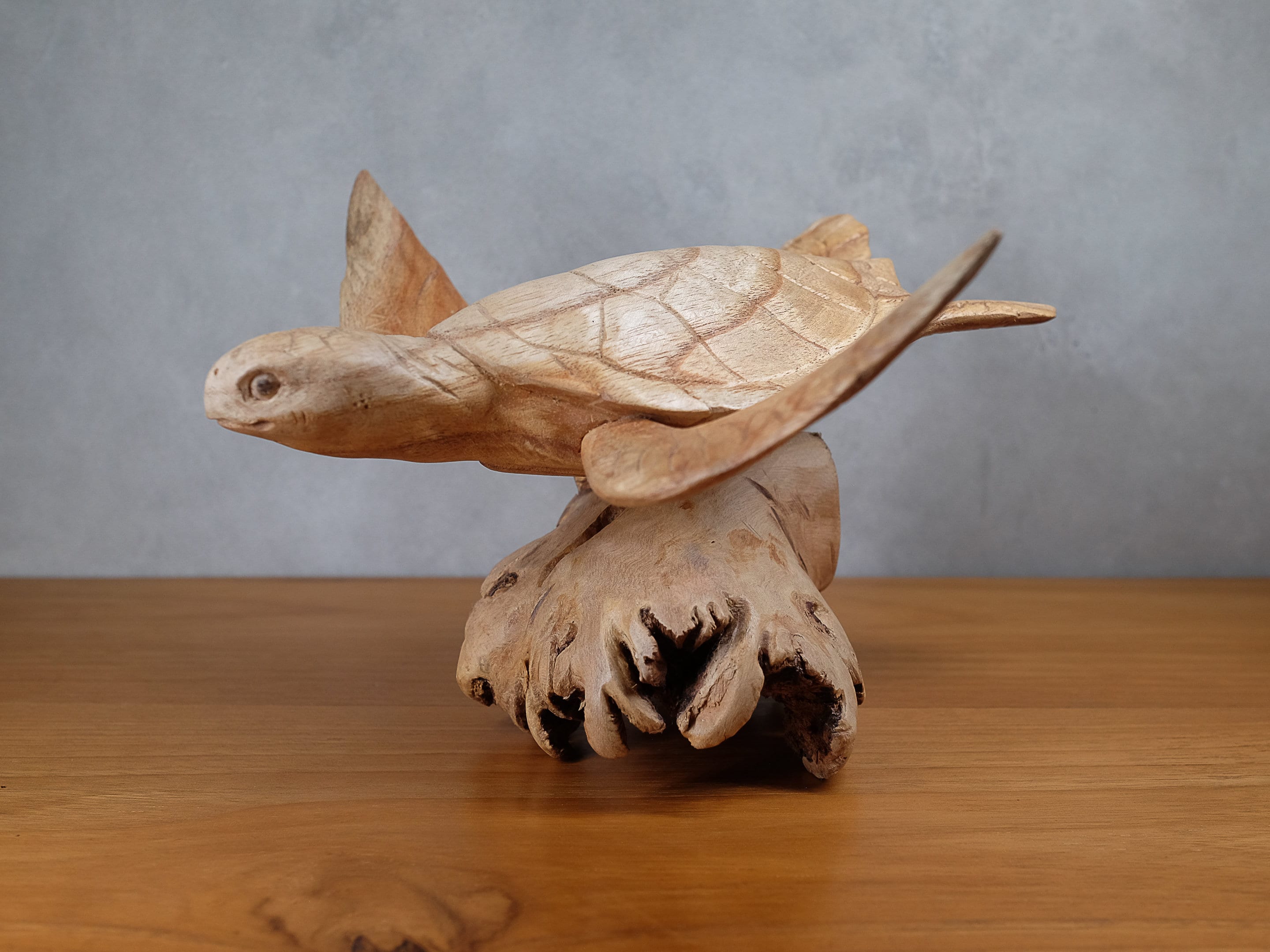 Turtle Sculpture Animal Unique Ornament Hand Carved - Etsy
