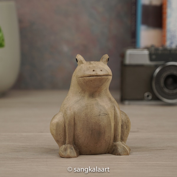 Wooden Frog - Etsy