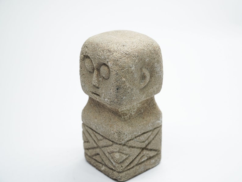 Primitive Statue Stone Sculpture Hand Carved Handmade | Etsy