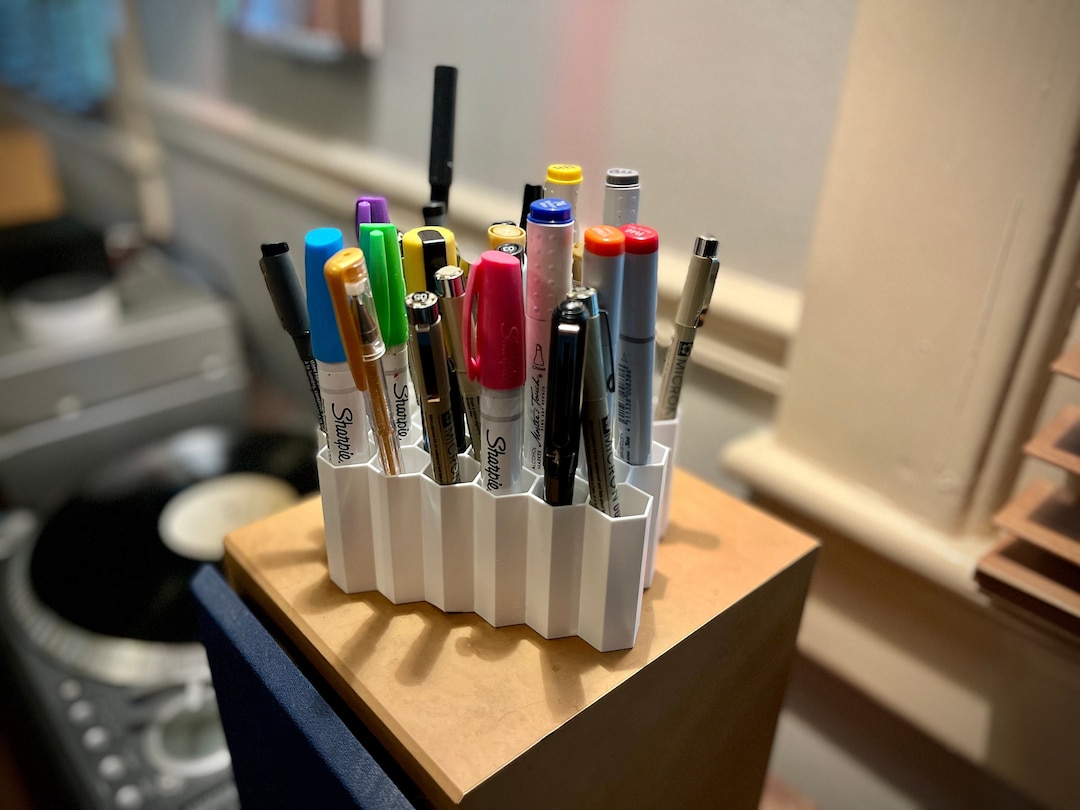 3D Printed Honeycomb Marker Holder pens, Pencils Too - Etsy