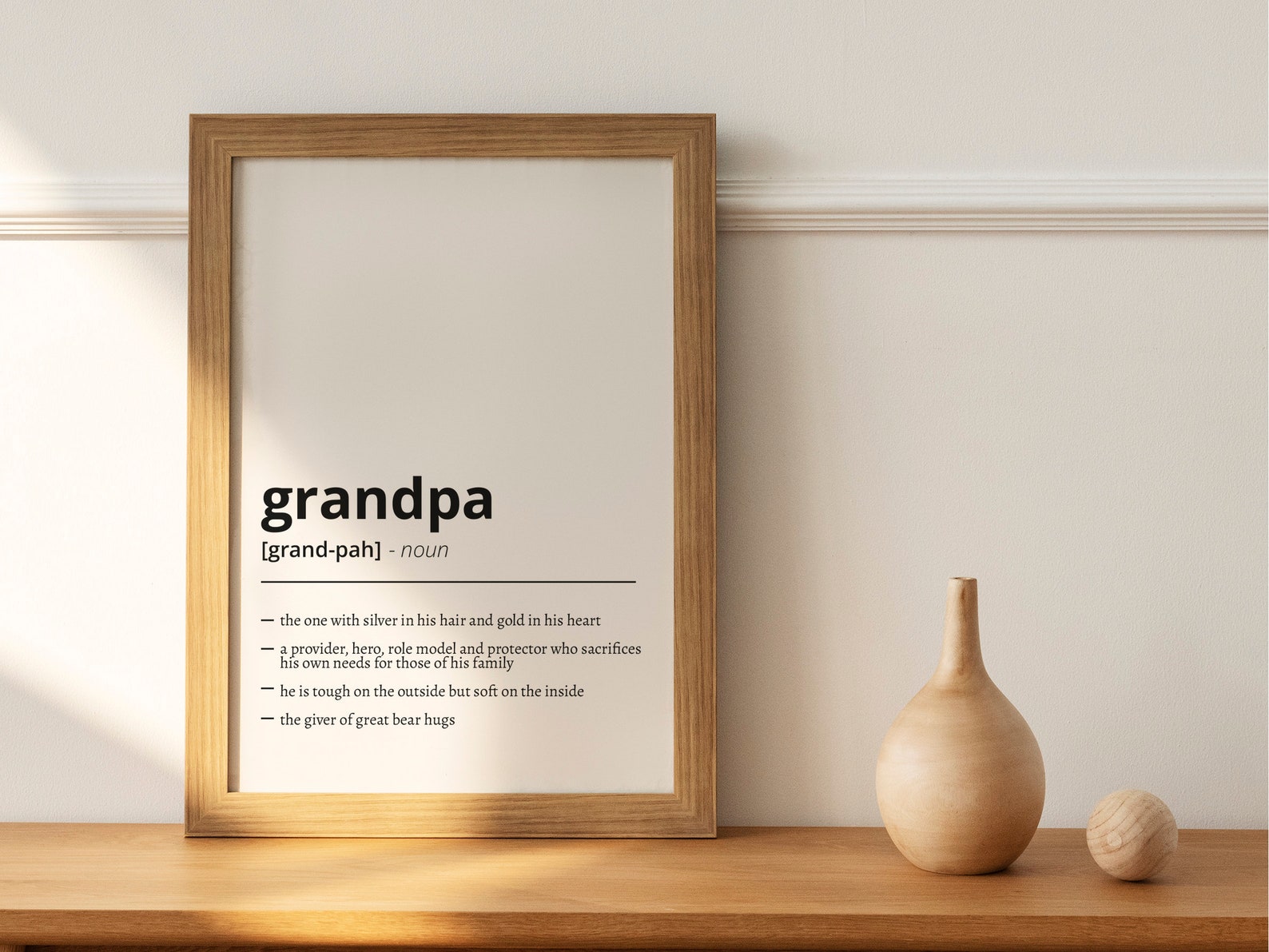 Grandpa Definition Print Grandpa Quote Print Family - Etsy