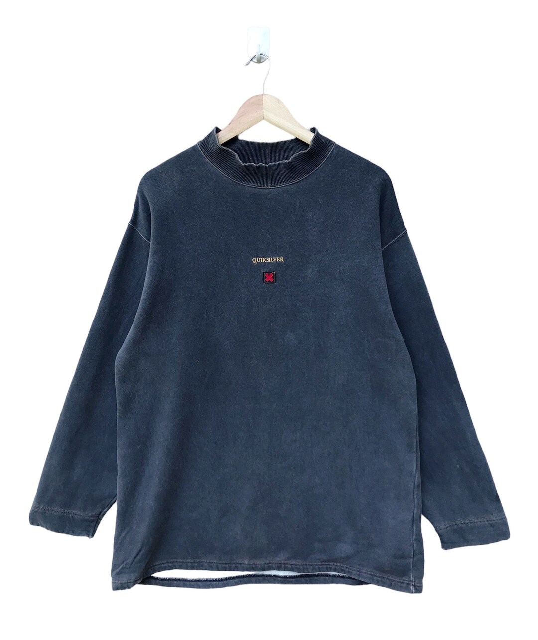 Vintage 90s Faded Quicksilver Logo Crewneck Sweatshirt Jumper - Etsy