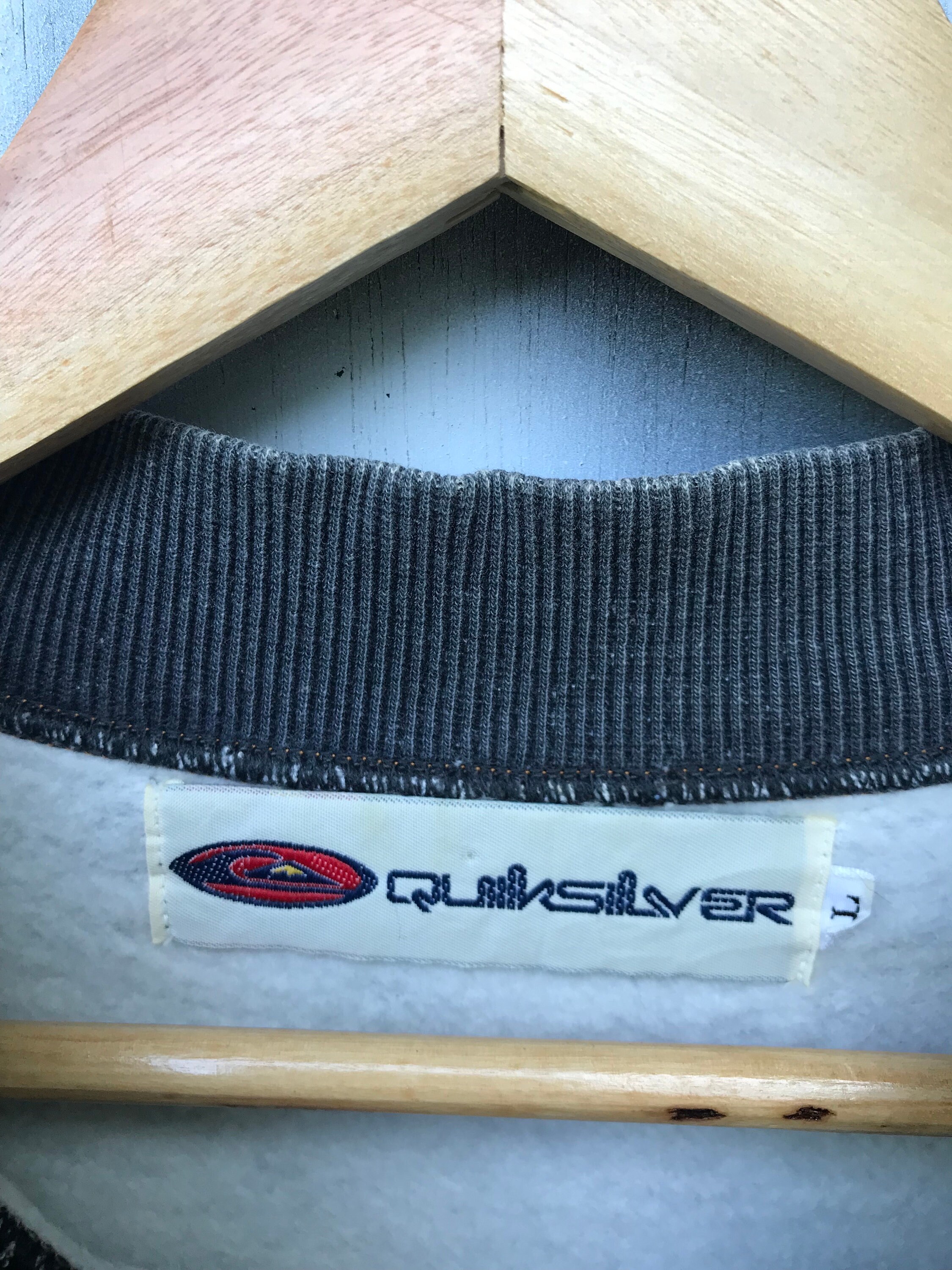 Vintage 90s Faded Quicksilver Logo Crewneck Sweatshirt Jumper - Etsy