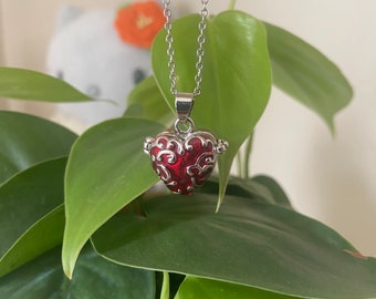 Red Heart Locket | Etsy