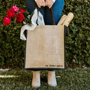 6 Pack Black Farmer's Market Bag - Etsy
