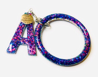 Bangle Keychain Keychain Bracelet Personalized Keychain Cute Resin ...