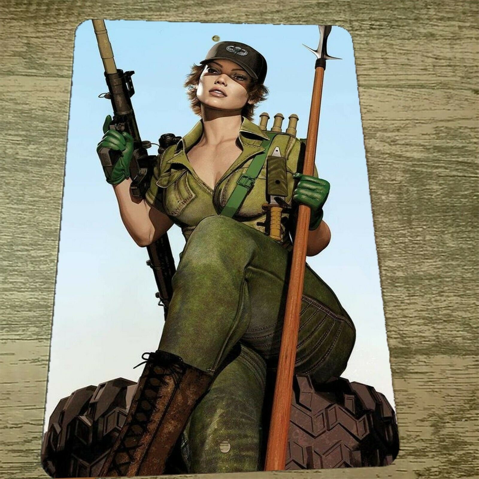 Gi Joe Lady Jaye Artwork 8x12 Metal Wall Sign Etsy